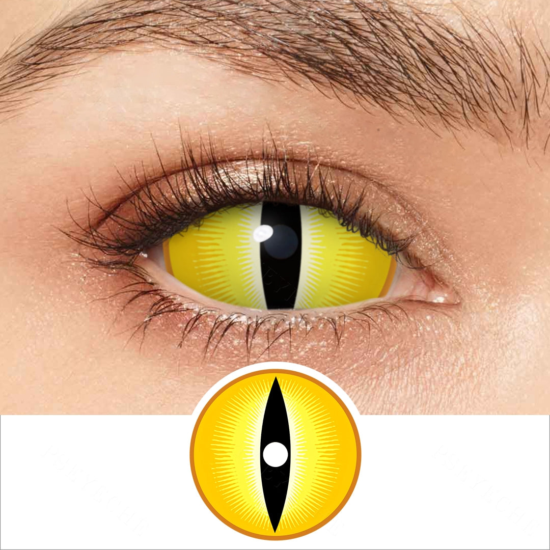 Orochimaru Catra Yellow Snake Eye Sclera Contacts - PsEYEche